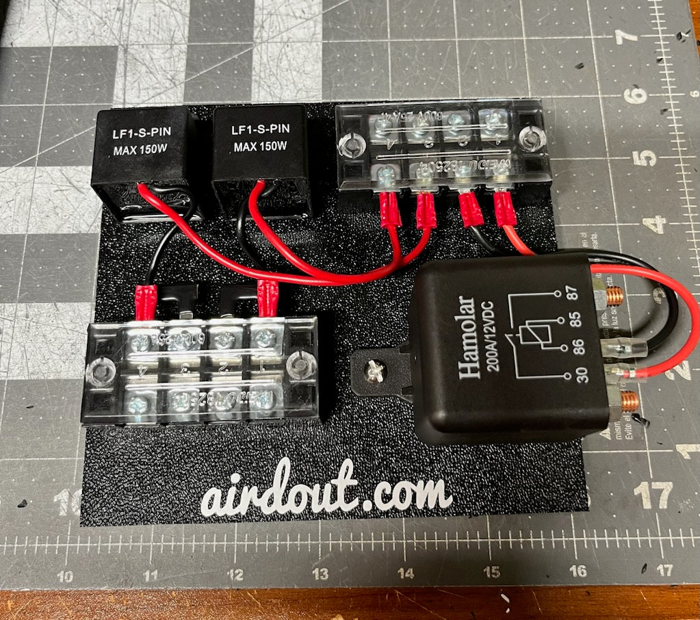 Race Car Fuse/ Relay Panel Block 12 Way 200AMP/FLASHER/SWITCHES – AirdOut