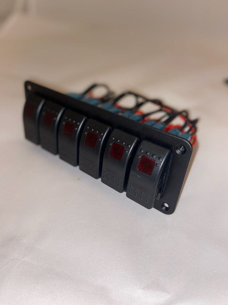 Race Car Fuse/ Relay Panel Block 8 Way WITH SWITCHES – AirdOut