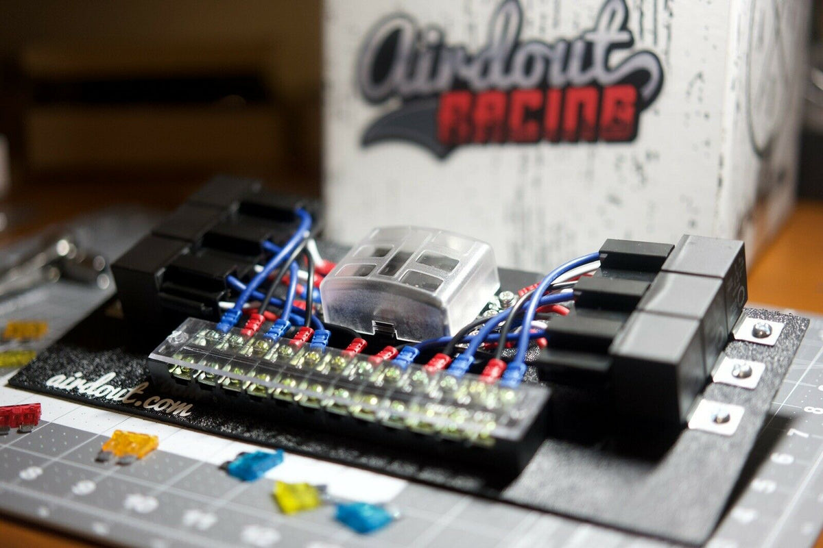 Race Car Fuse/ Relay Panel Block 6 Way - Compact - Ground Activation ...